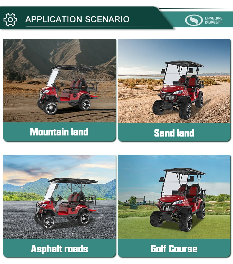 2023 New Design Exclusive Right Factory 48v 4 Passenger Lifted Club ...