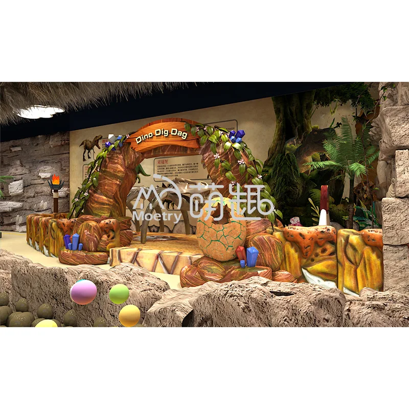 Moetry Indoor Sand Pit Dinosaur Fossil Digging Jurassic Dino Theme Park ...