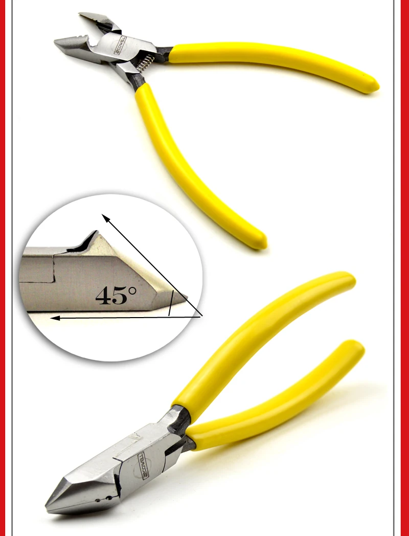 6 Inch Diagonal Cutting Plier with Striping Hole E Type End