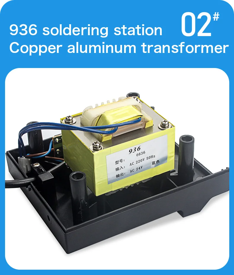 High-efficiency 936D Soldering Station - ESD Safe & Versatile