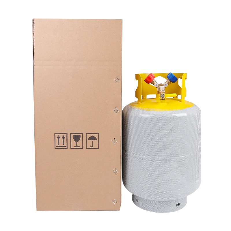 Gray/yellow 30 Lb Refillable R134a Refrigerant Recovery Tank With ...