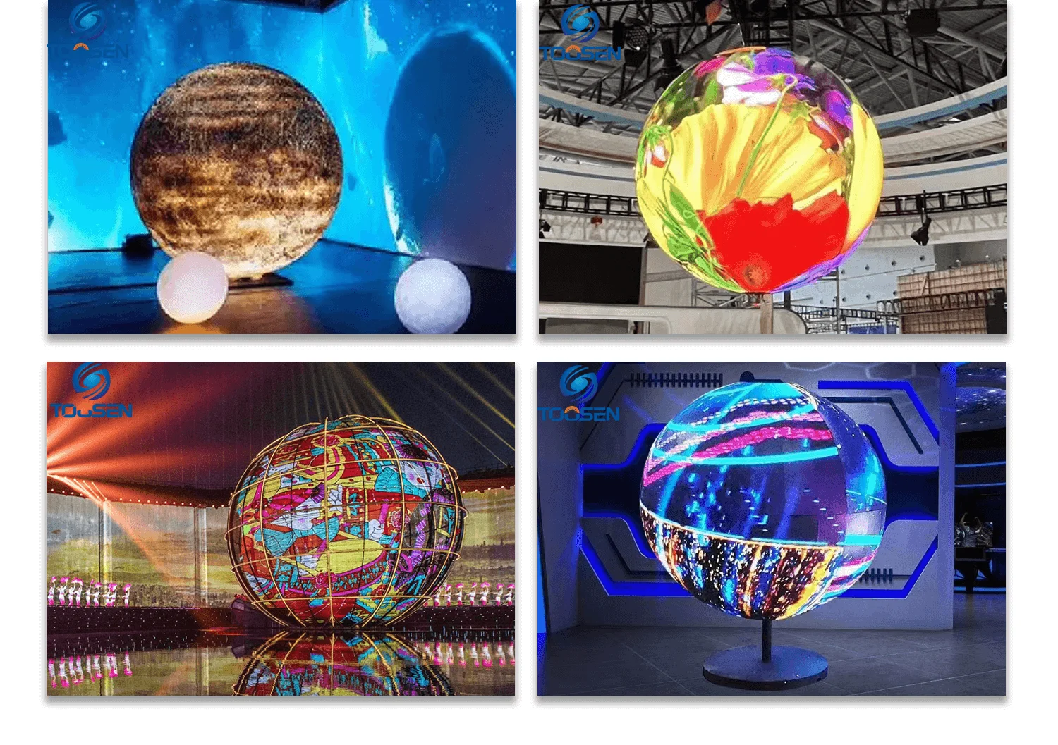 Toosen Factory 3 Day Delivery Indoor P2.5 Diameter 1m Spherical LED ...