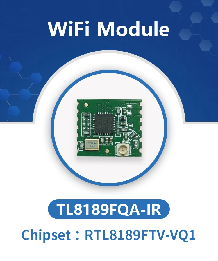 WiFi Module Realtek RTL8189FTV-VQ1 Chipst 72M SDIO 2.0 Security ...