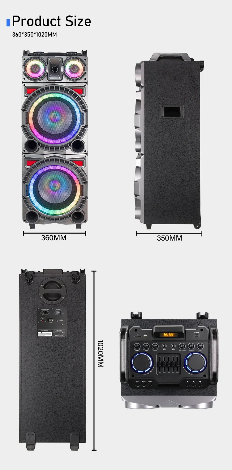 12 Inch 1000w System With Amplifier Super Bass Dj Speaker Sound Box ...
