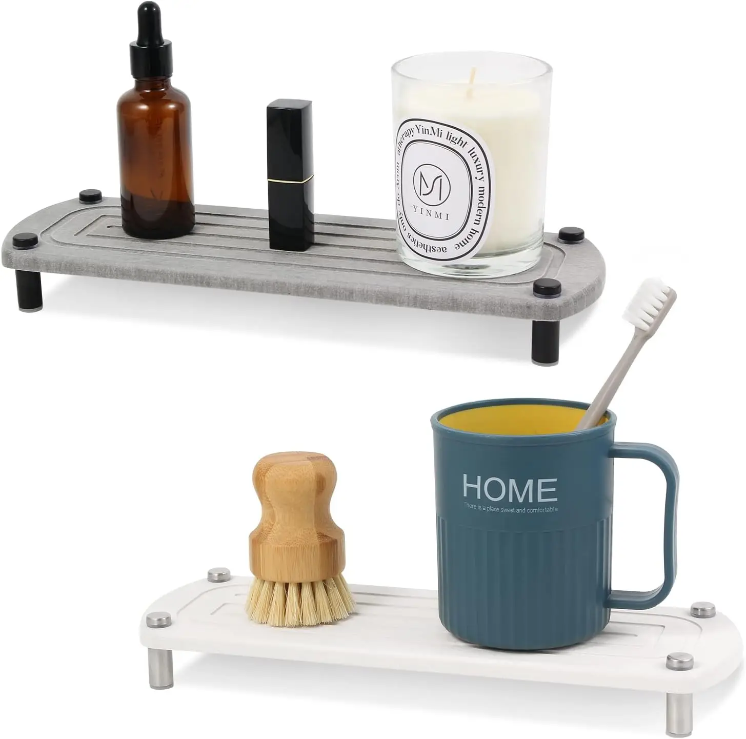 Cf Sdm05 Hard Stone Dish Drying Mats Quick Drying Bathroom Absorbent ...