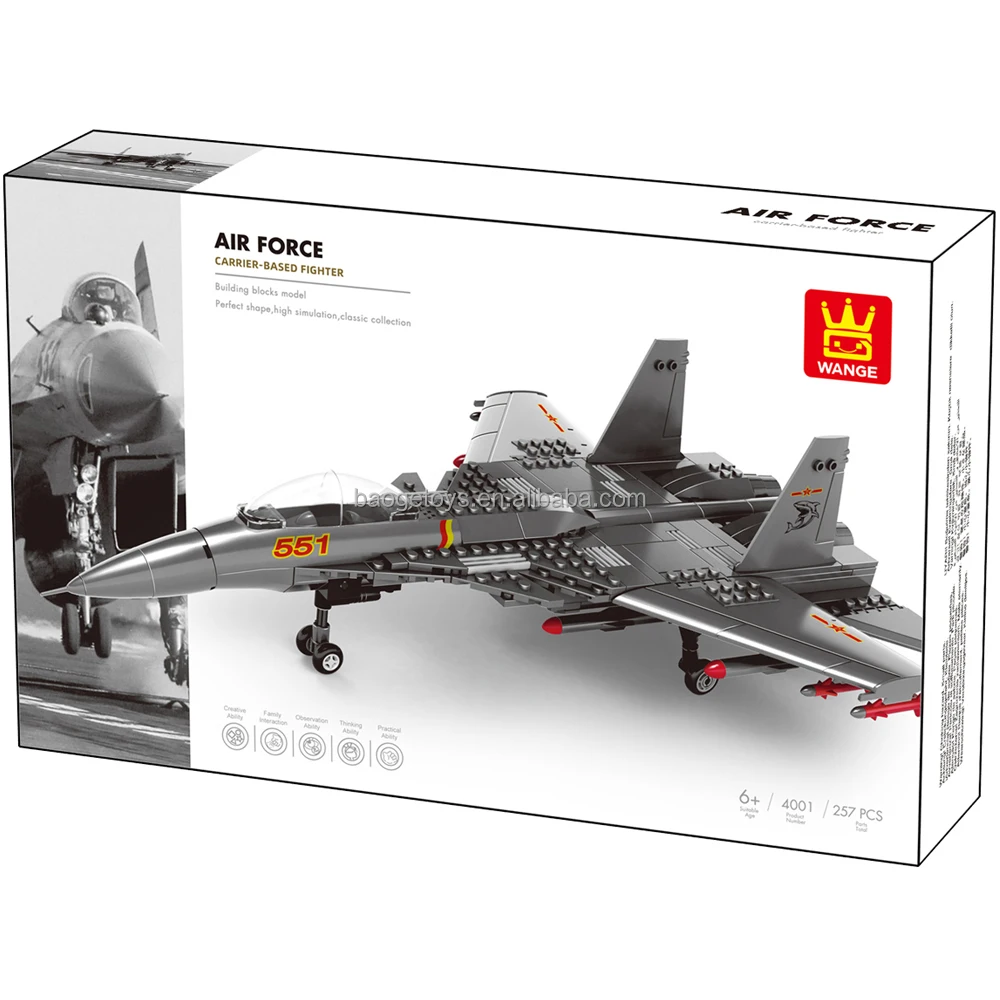 Wange Building Block Aircraft Assembling Toy Plane Car Block Toy Sets F ...
