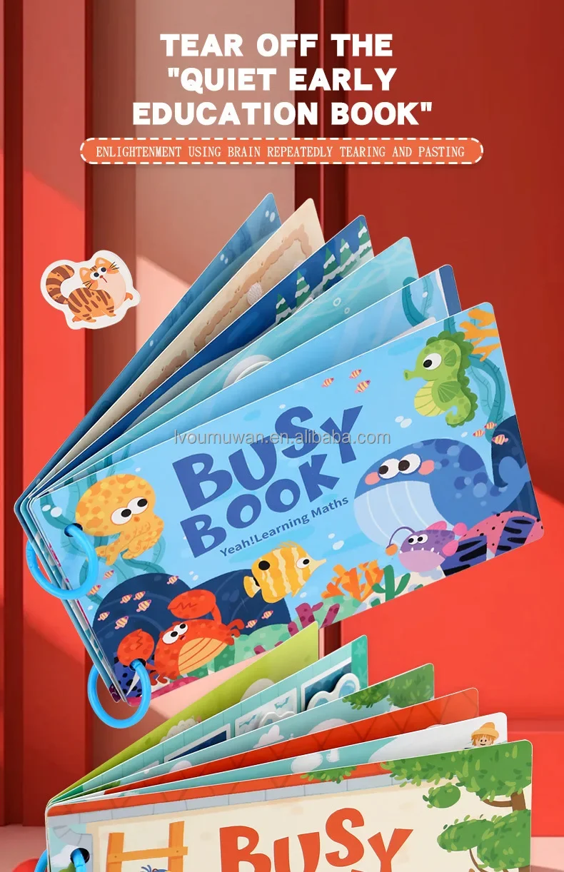 Montessori Early Educational Toys - Trending 2025 Paper Animal Quiet ...
