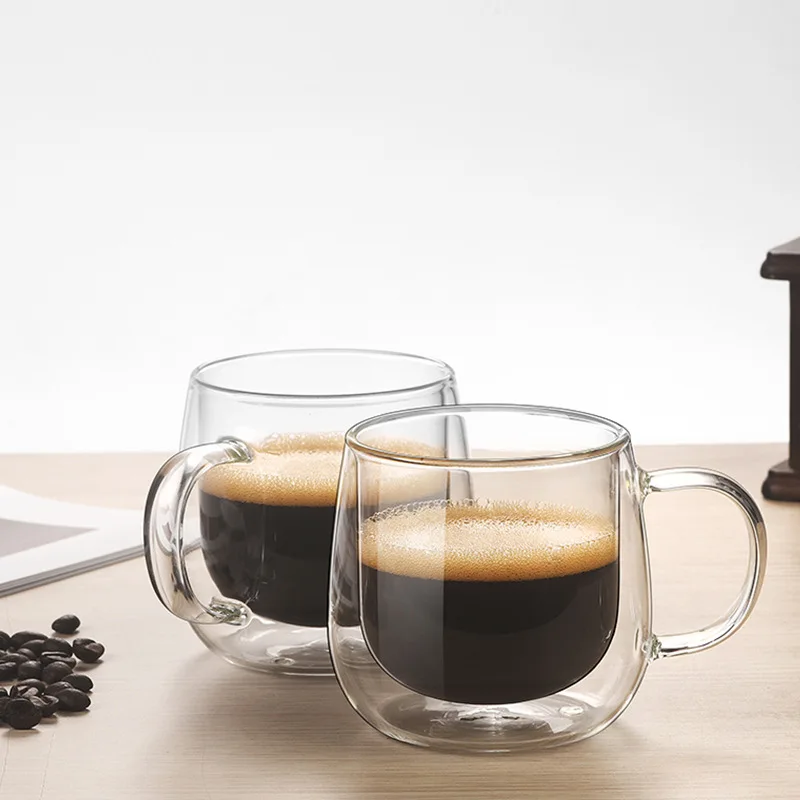 130ML 250ML 300ML High Bolosilicate Double Wall Glass Coffee Cups| Alibaba.com