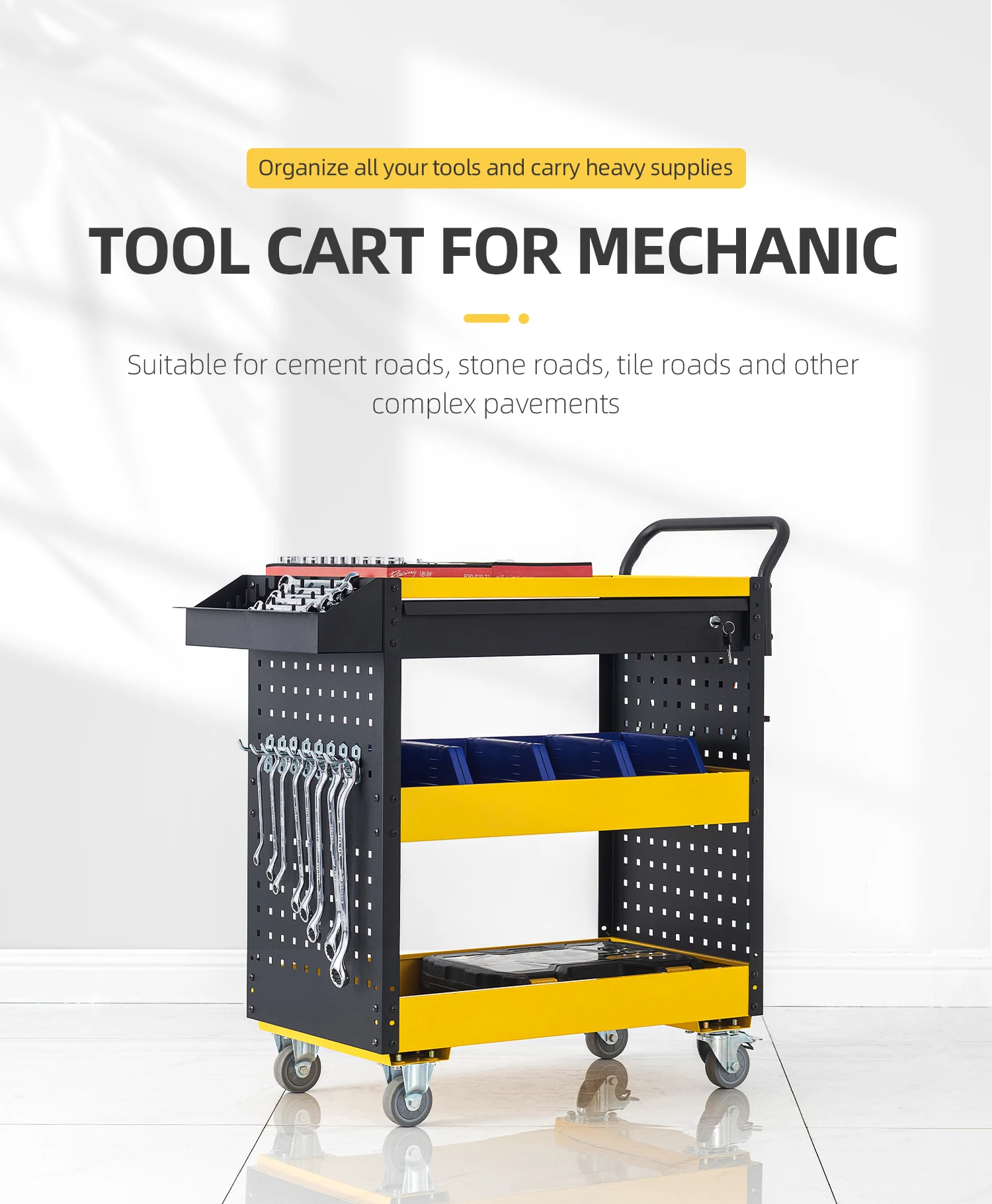 Multifunctional Tool Cart Utility Tool Cart Rolling Mechanic Tool Cart ...