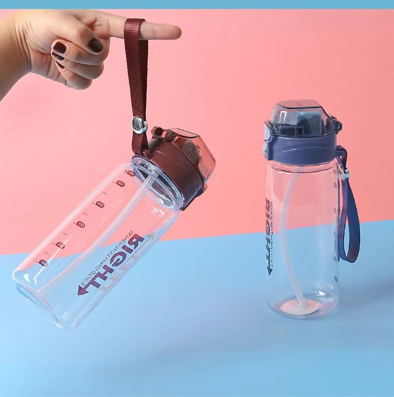 Customized Simple Water Bottle Heat Resistant Plastic Kids Drop ...