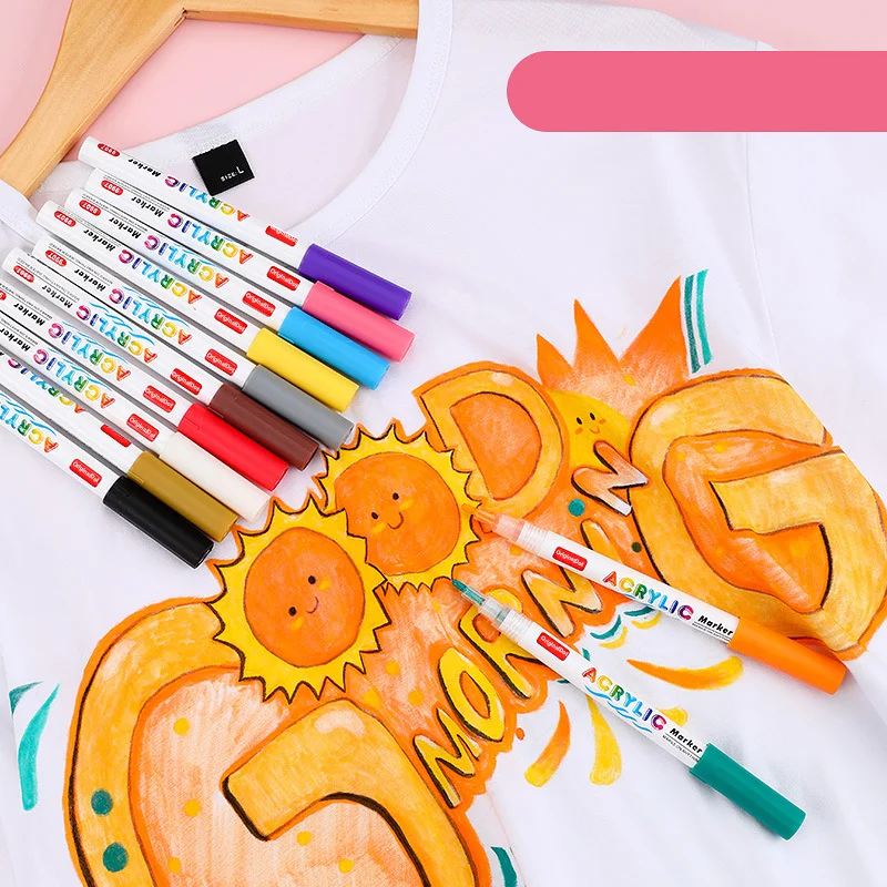 Professional Art Marking High Coverage Color Stacking Acrylic Paint Markers With Customized ...