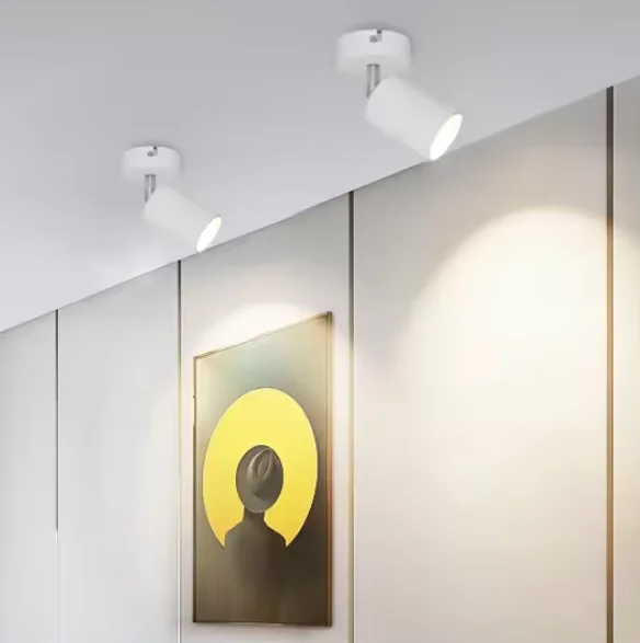 Ceiling Track Spotlight Adjustable Surface Mounted Led Light Black ...