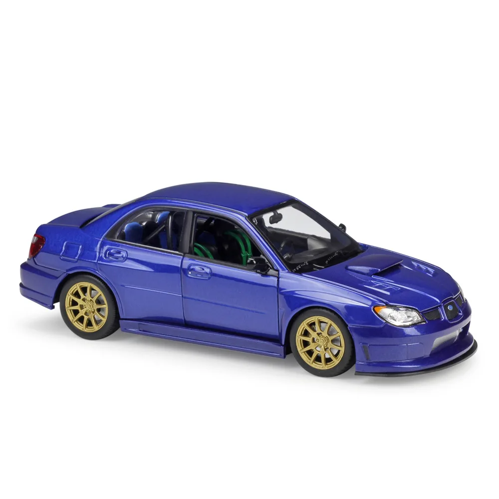 Welly 1:24 Impreza Wrx Sti Sports Car Diecast Alloy Car Model High ...