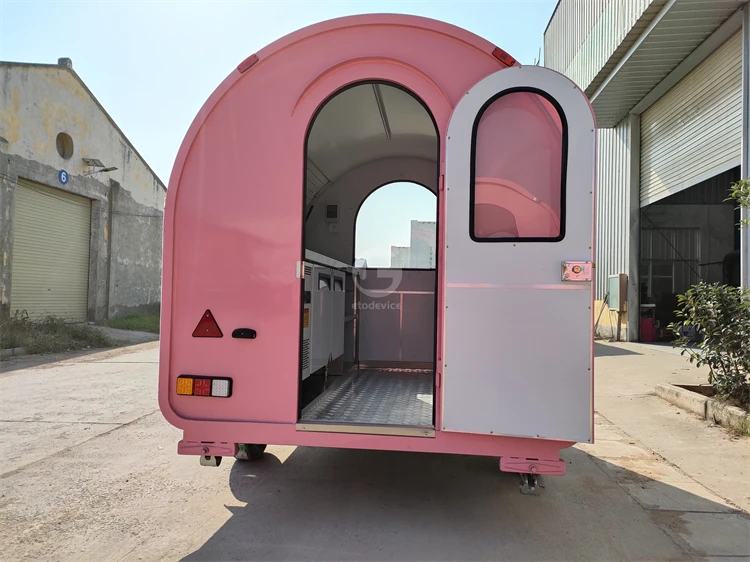 Street Food Trailer - Bubble Tea Ice Cream Vending Cart