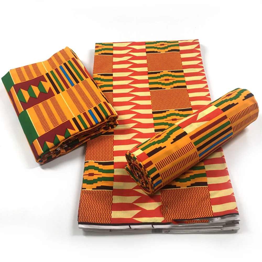 Hot Selling Kente Design Wax Printing 100 Cotton African Print Fabric