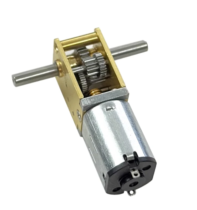 N20 Dual Axis Dc Motor 3v6v12v 16-381 U/min Micro Worm Gear Motor - Buy ...