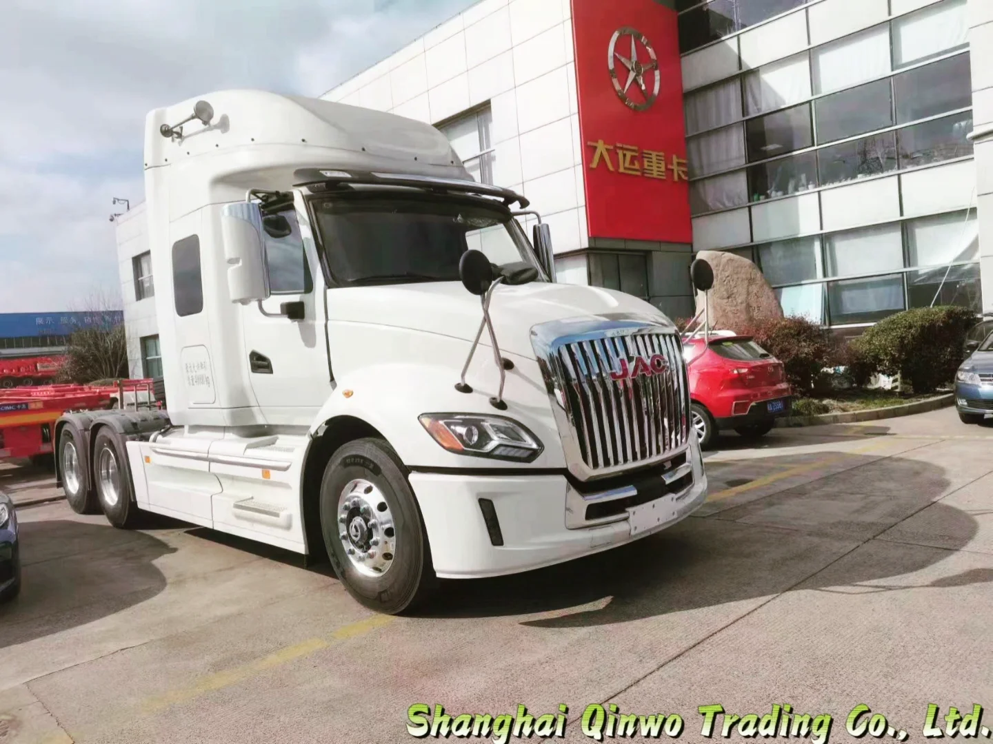 Jac Geerfa V7 Manual Transmission Heavy Semi Trailer Head Tractor Truck ...