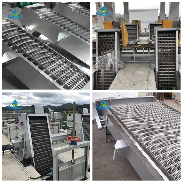 Wastewater Treatment Mechanical Bar Screen Sewage Treatment Plant ...