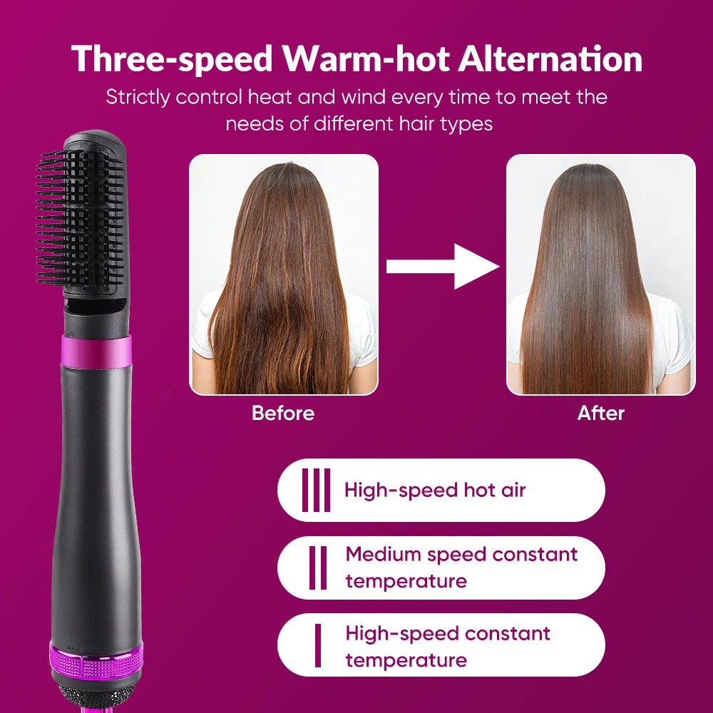 5 In 1 Styler Hair Dryer One Step Hair Dryer Professional Hair ...