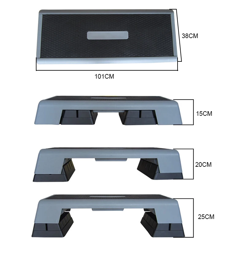 Cheap Gym Step Aerobic Fitness - Adjustable Aerobic Step