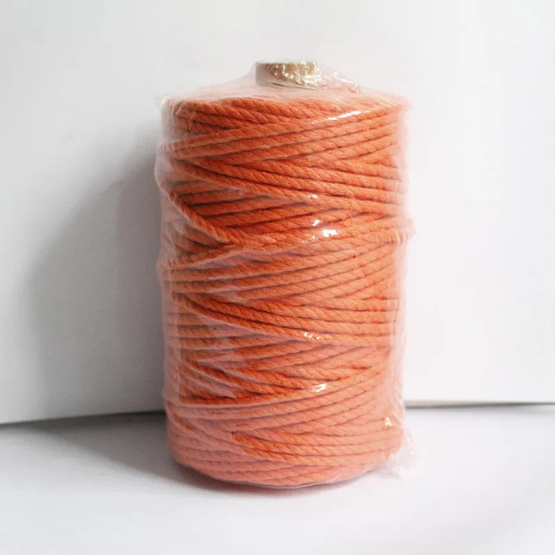 Macrame Yarn 4mm Macrame Twist Cord Cotton String Makramee Rope - Buy ...