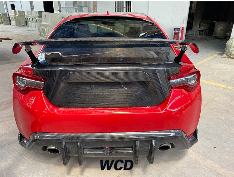 SARD Style Carbon Fiber Rear Swan-Neck Spoiler for GT86 BRZ