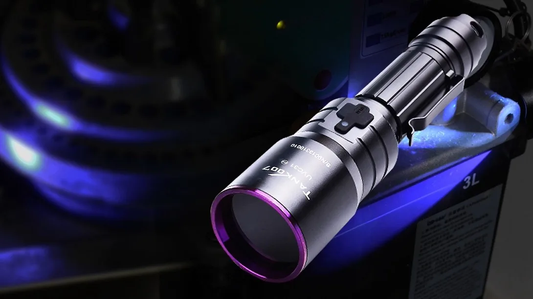 Tank007 High Power Usb Ndt Flashlight 365 Nm Blacklight Rechargeable ...