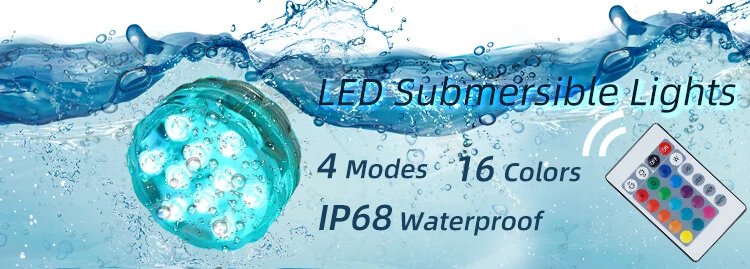 Glowing Pool Lights Wedding Table Centerpieces Waterproof 16 Colors Rgb ...