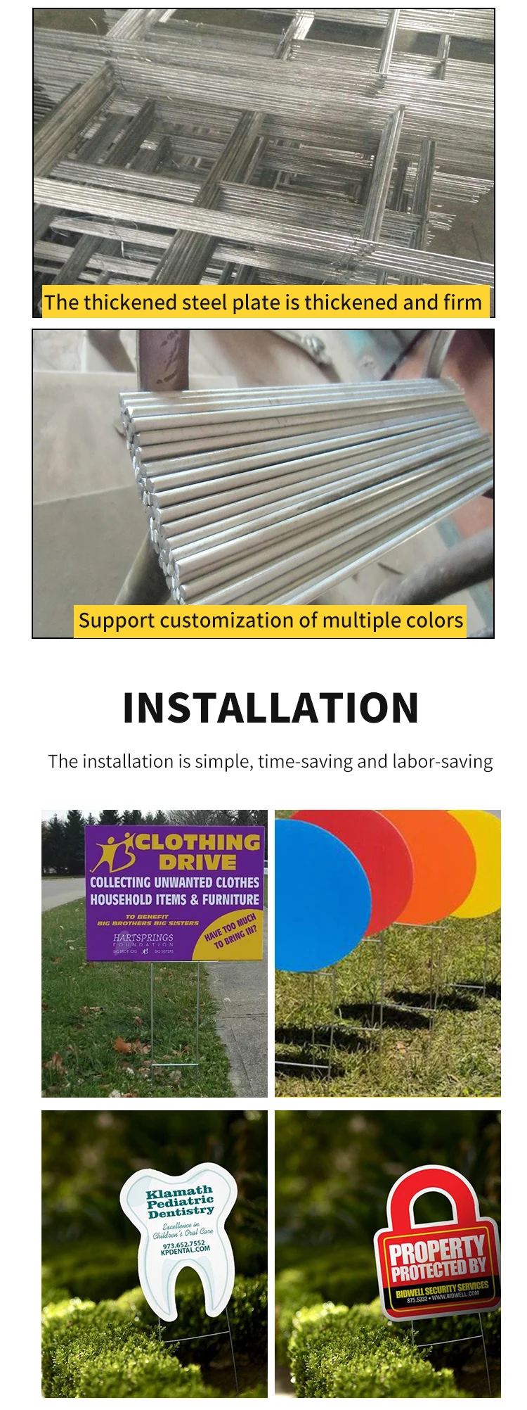 Two Step H-frame Wire Stake For Usa Market - Buy H-frame Wire Stake ...