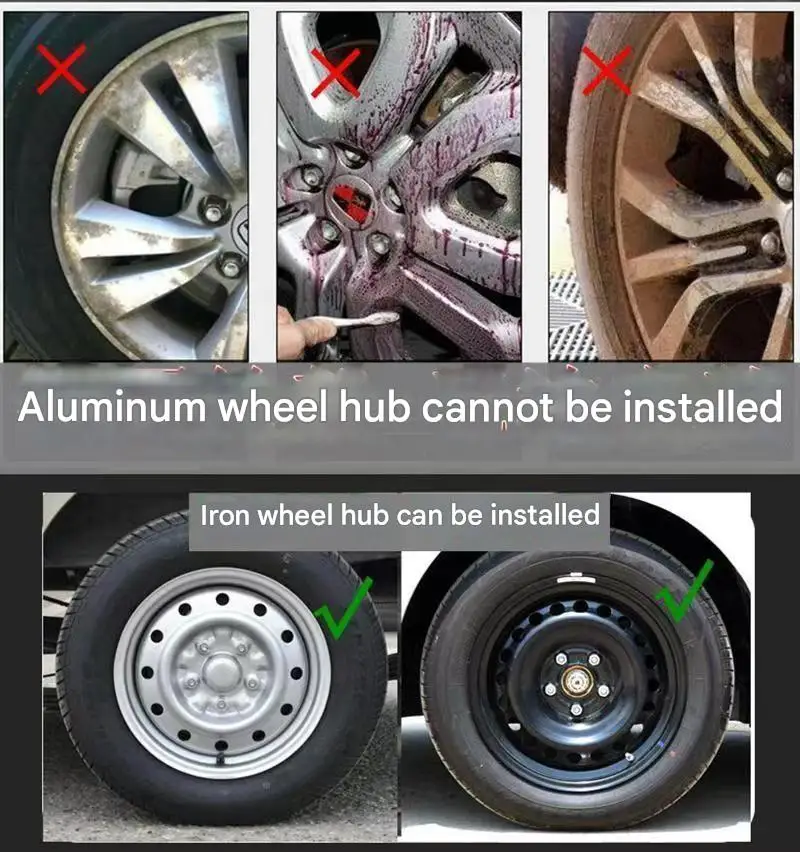 Rust-proof ABS Plastic Iron Wheel Hub Cover - Easy Install