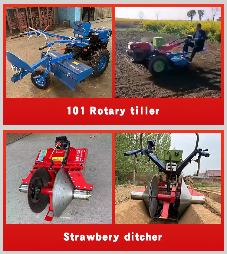18HP Disc Harrow Hand Plough Diesel Machine Mini Motorcultor