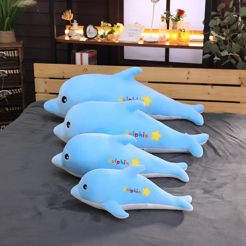 Ocean Creature Giant Dolphin Stuffed Animal Plush Toy Sea Animal Toys ...