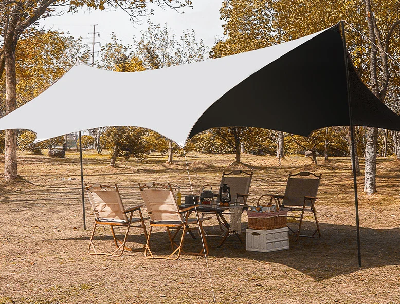 Outdoor Silver-coated Camping Picnic Rainproof Tent Canopy Vinyl ...