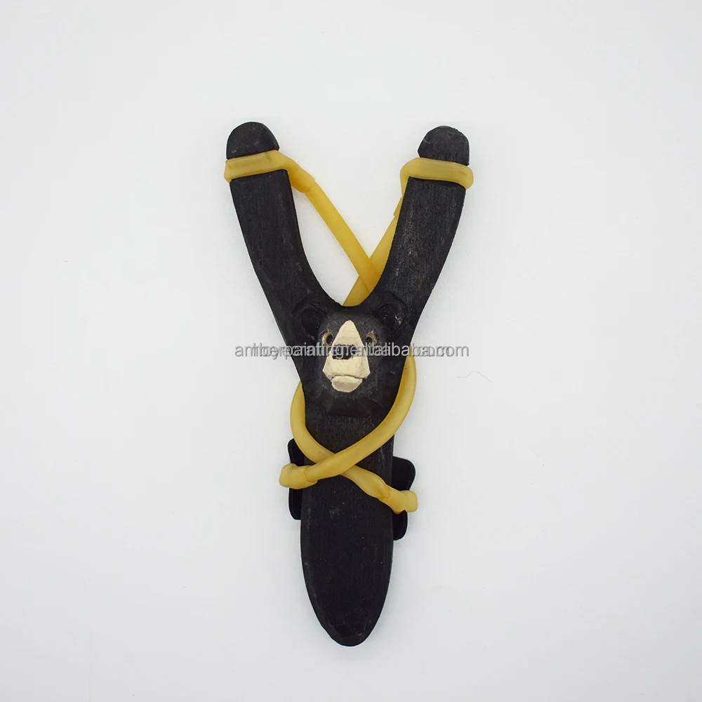 New Design Kids Animal Wooden Slingshot Kid's Animal Slingshot Carved ...