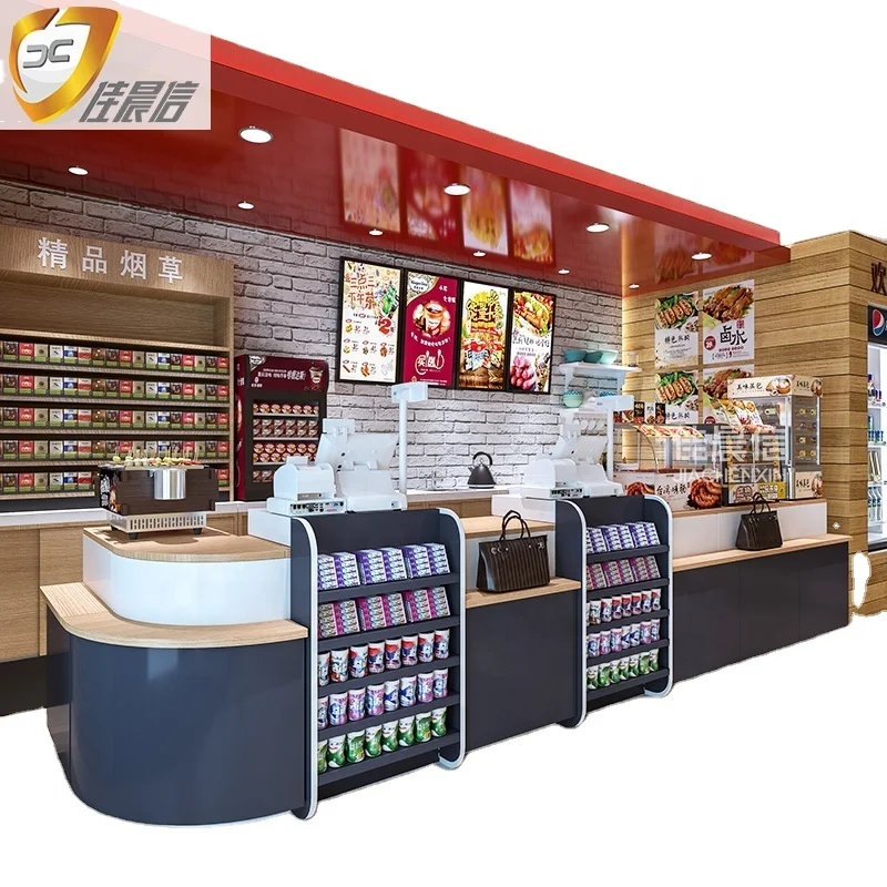 Supermarket Cash Desk Checkout Counter Cashier Table Customized steel ...