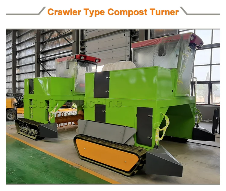 Mini Windrow Compost Turner Mushroom Bio Waste Composting Mix Machine ...