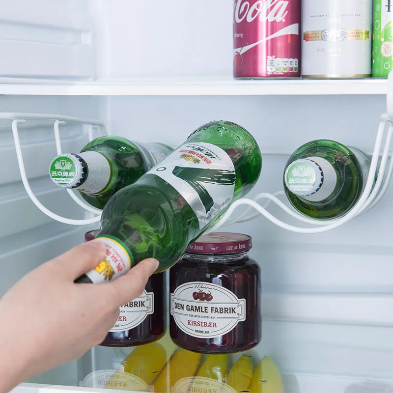 Fridge Wine Rack Bottle Shelf Refrigerator Slide Bottles And Fits Most ...
