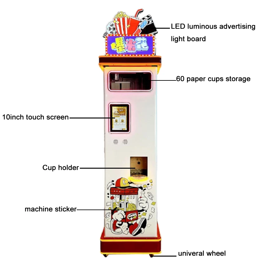 Vintage Popcorn Vending Machine - High Quality & Professional