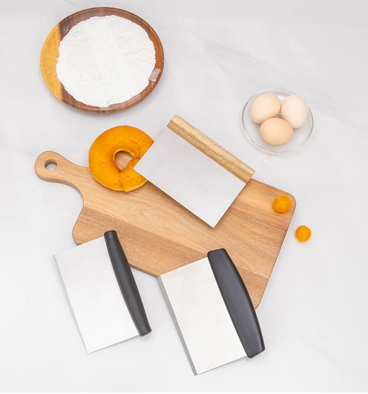 Bench Dough Scraper Tool Kitchen Scraper Stainless Steel Food Scraper ...