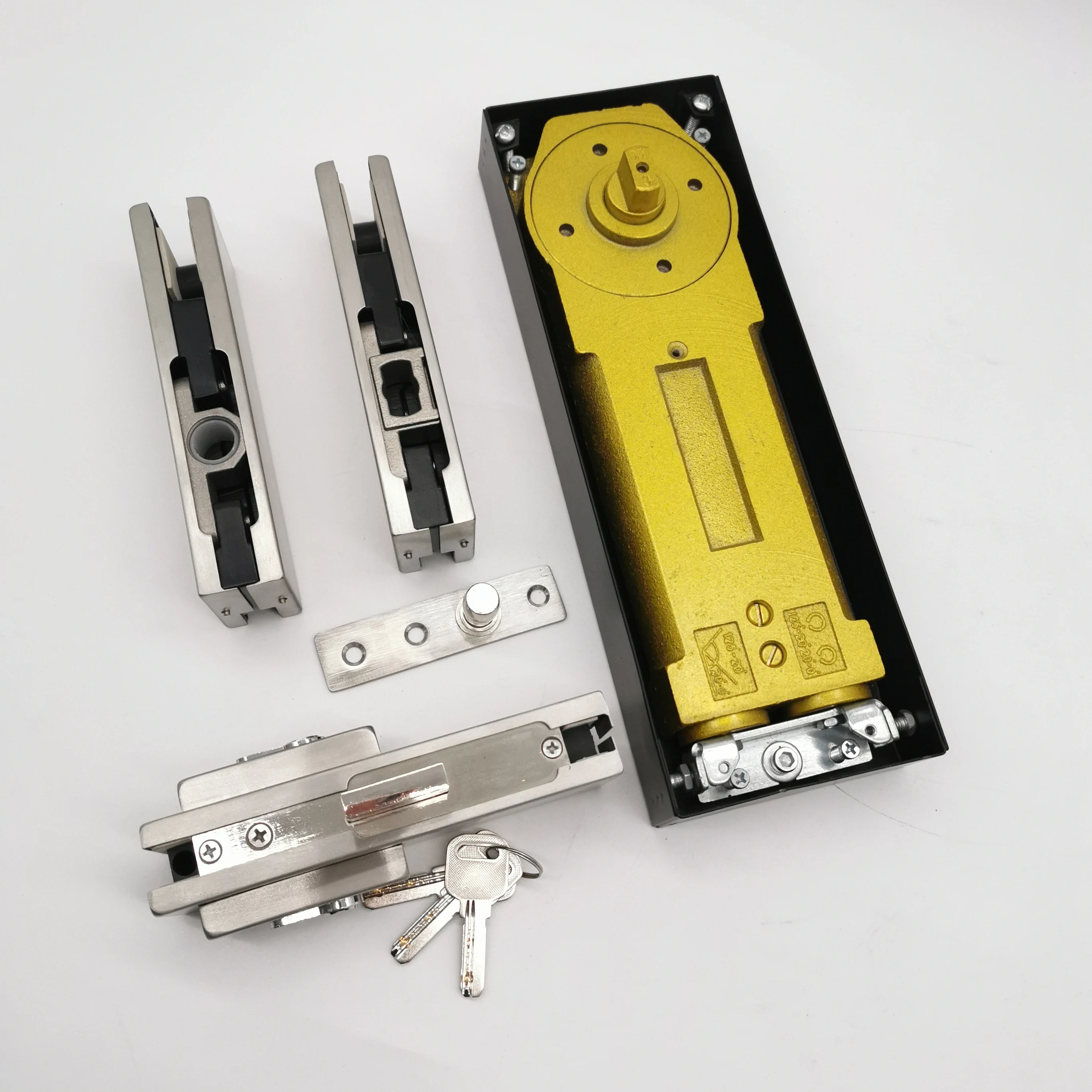 Patch Fitting Hinge Glass Hardware Door Pivot Floor Stainless Steel ...