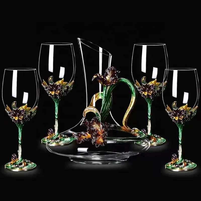 Elegant Personalized Champagne Glass Cup Flutes Crystal Wine Glasses ...
