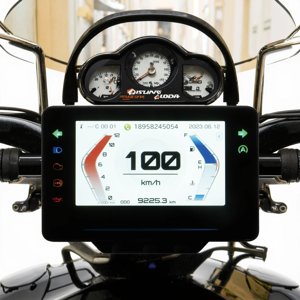 TFT Universal Motorcycle Digital Dashboard Speedometer Lcd Board for ...