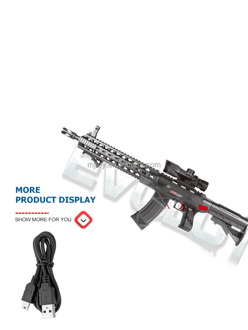 Electric Toy Automatic Gun Pistola Light Water Ball Splatter Graffiti ...