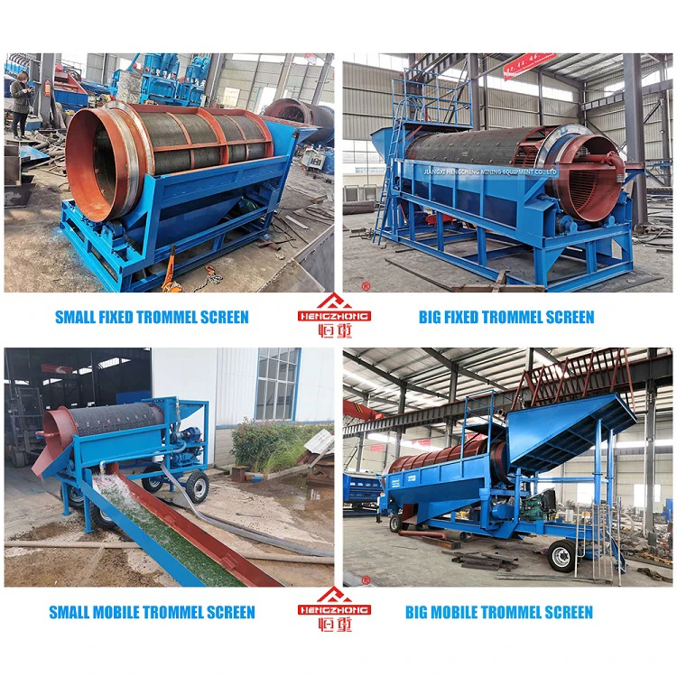 Heavy Duty 200 Tph Alluvial Gold Mine Washing Plant Trommel Screen Alluvial Gold For Placer Gold ...