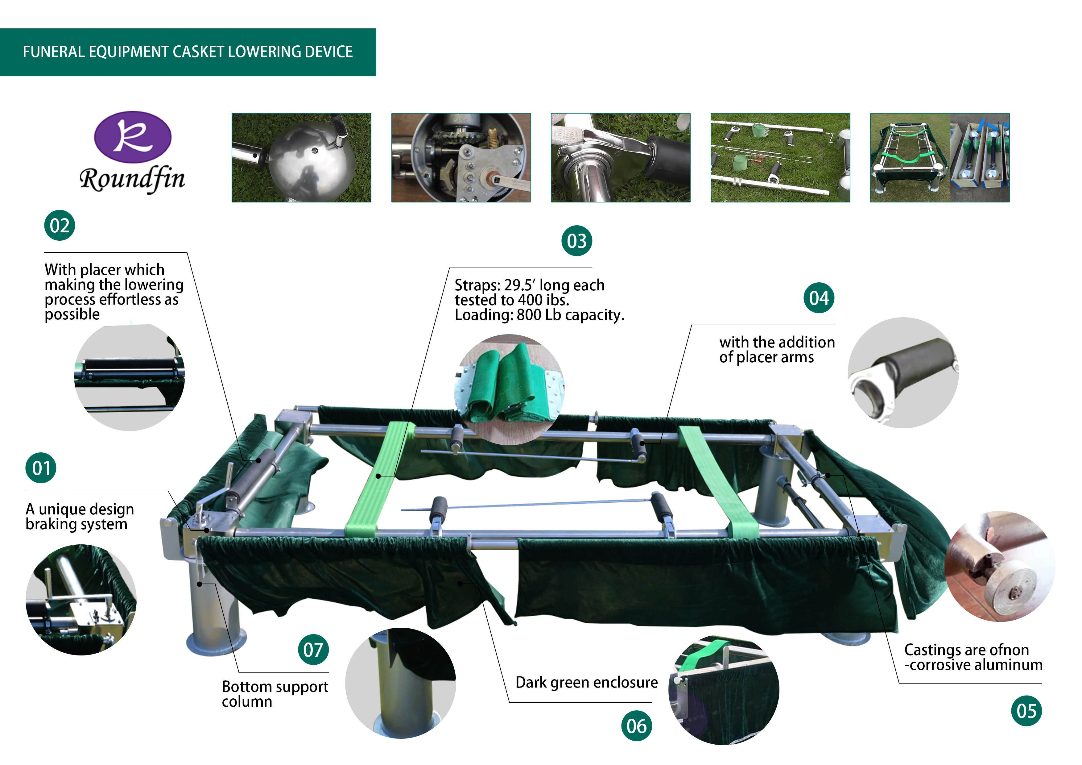 Funeral Stainless Casket Coffin Lowering Device - Buy Funeral Lowering ...