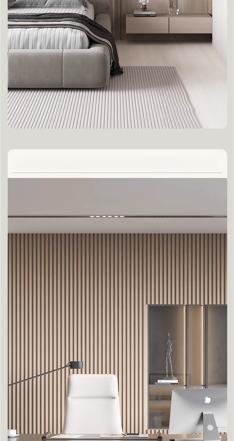 Modern Wall Cladding Home Decor Tv Background Walls Wooden Grain Wpc ...