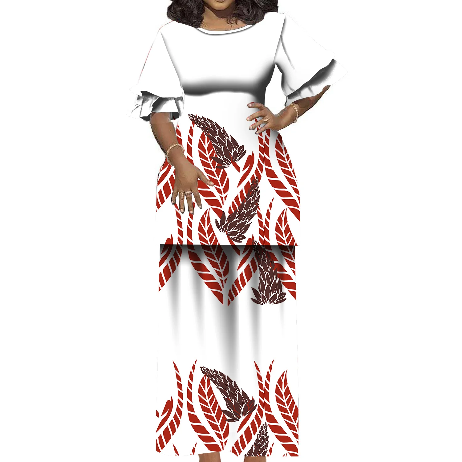 Shop Our Custom Polynesian Tribal Puletasi Samoa Set