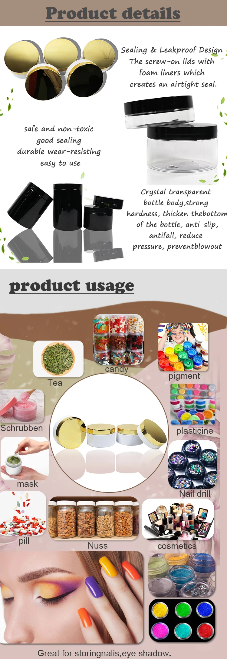 Wholesale Food Packaging for Loose Powder - 100ml to 500ml