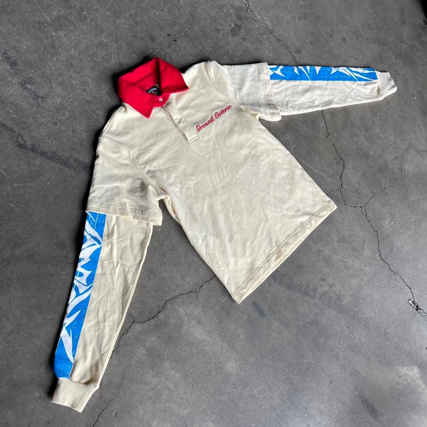 Custom Streetwear Tshirt Button up Drop Shoulder Oversized Embroidered ...