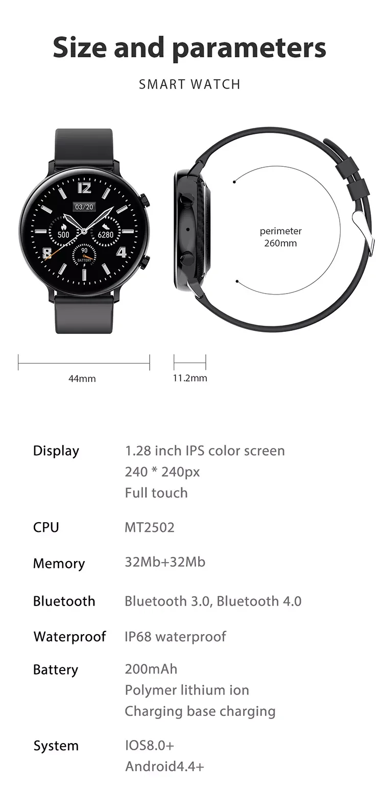 Luxury G33 Smart Watch - 3G Android Calling Smart Phone